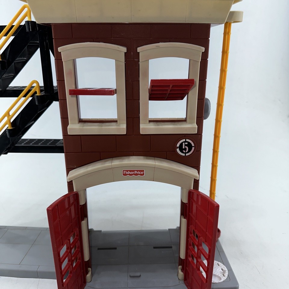 Fisher Price Imaginext Firehouse Fire Station Red Black N0764 Playset ...