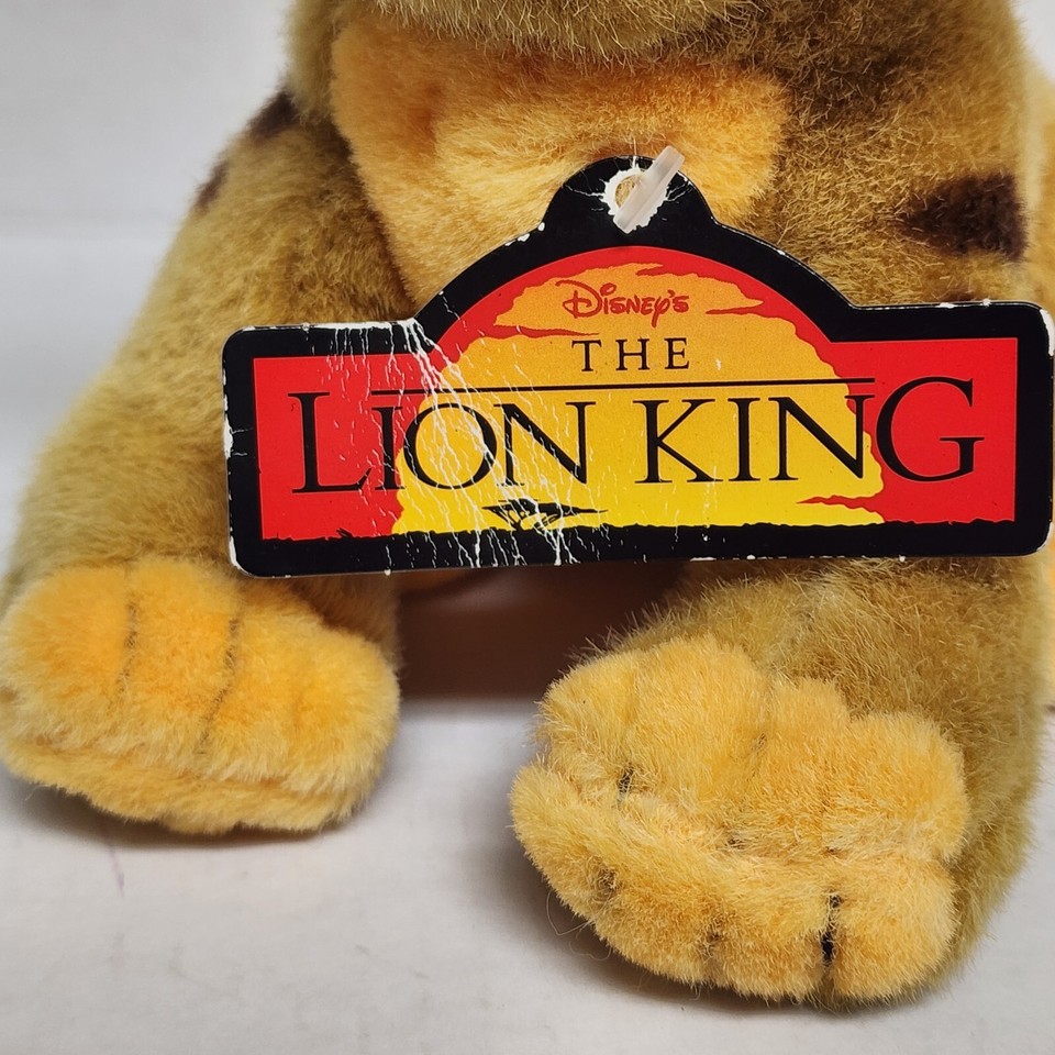 RARE Vintage Disney Store The Lion King - Sitting Simba Cub Plush w ...