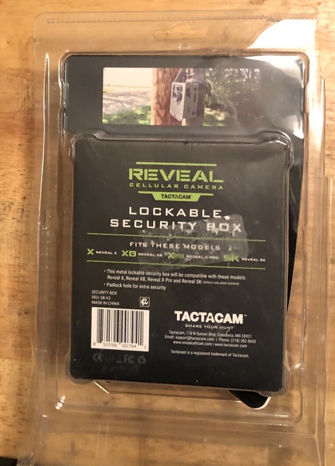 Tactacam SB-V2 Reveal Celluar Camera Lockable Security Box 850596007941 ...