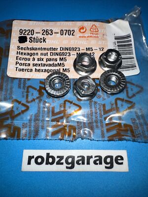 STIHL HEX LOCK NUT 92202630702 HL45 HL73 HL75 HL90 HL95 HL100 FH75 HS80 ...