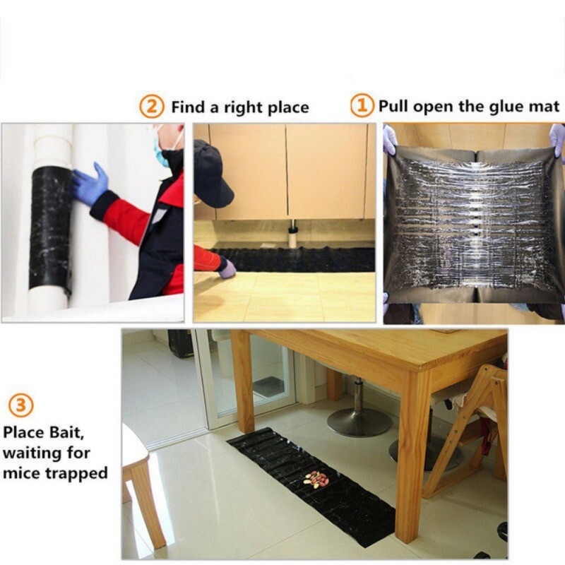 3 Pack Large Mice Mouse Glue Traps Rodent Catcher Rat Board Indoor ...