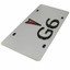 Pontiac Dual Logo G6 License Plate (Chrome) | eBay