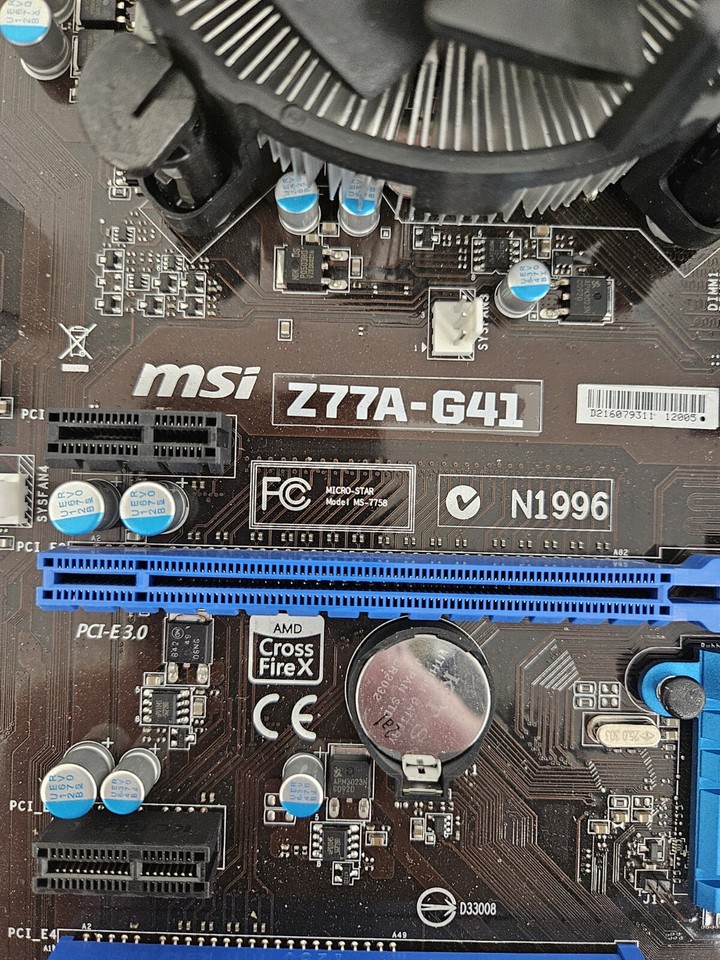 MSI Z77A-G41 LGA 1155 Motherboard * XEON E3-1245 v2 * 16GB RAM * FULLY ...