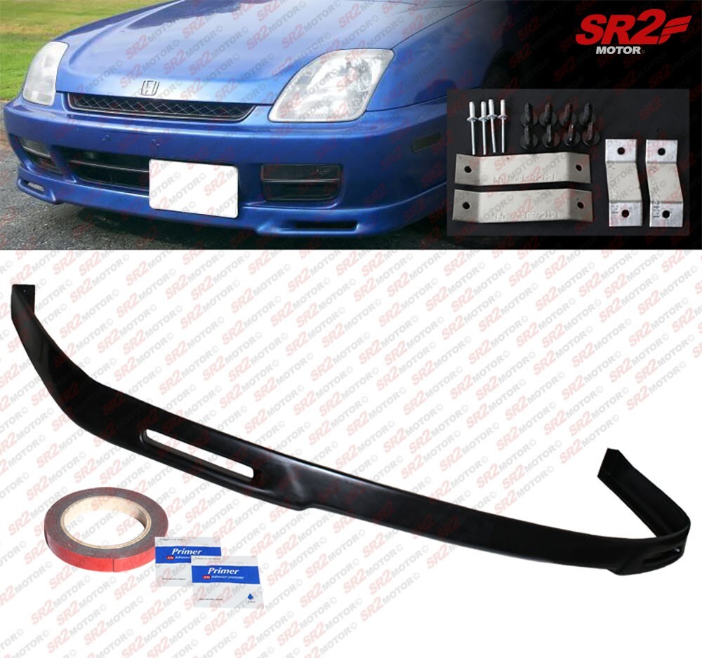 For 1997-2001 Honda Prelude Front Body Bumper P1 Style PU Lip Splitter ...