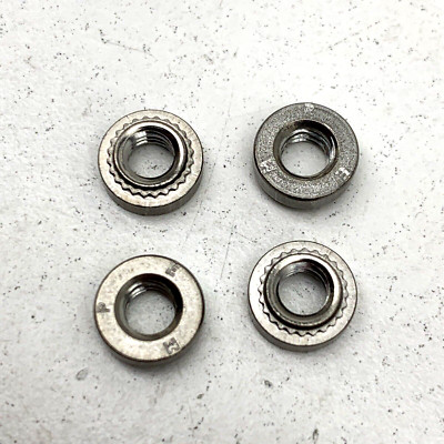 (100-Pack) PEM #8-32 Threaded Circular Insert Self Clinching Swage Nuts ...