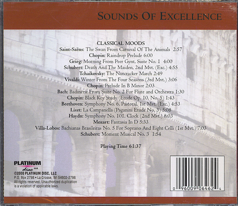 SOUNDS OF EXCELLENCE - CLASSICAL MOODS - BEAUTIFUL CLASSICAL MUSIC ...