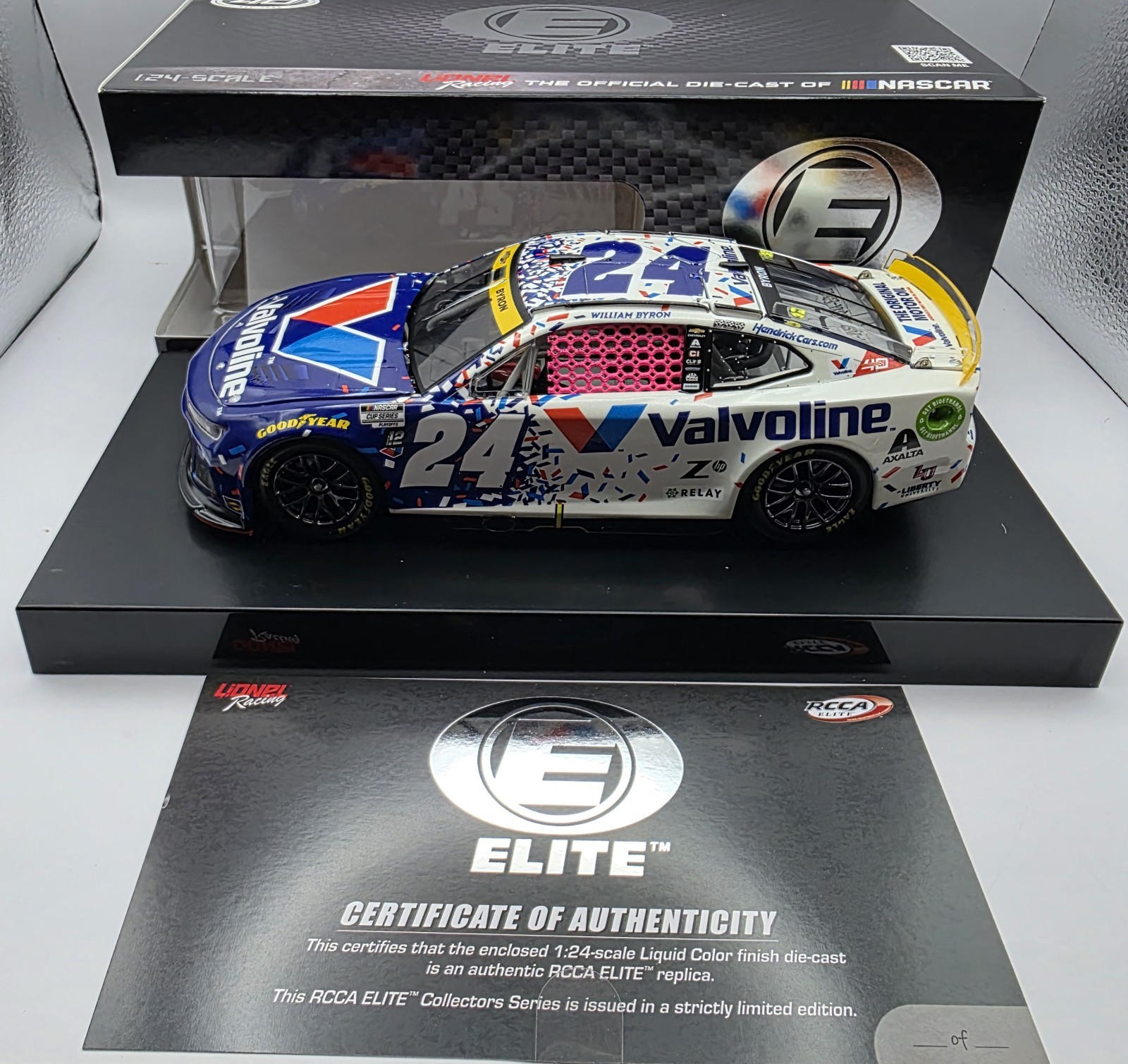 2024 William Byron Elite Liquid Valvoline Roval Special 1:24 Diecast | eBay