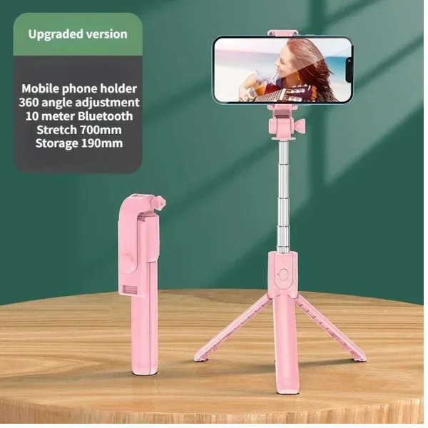 Bluetooth Selfie Tripod Telescopic Stick Remote Monopod Extendable ...
