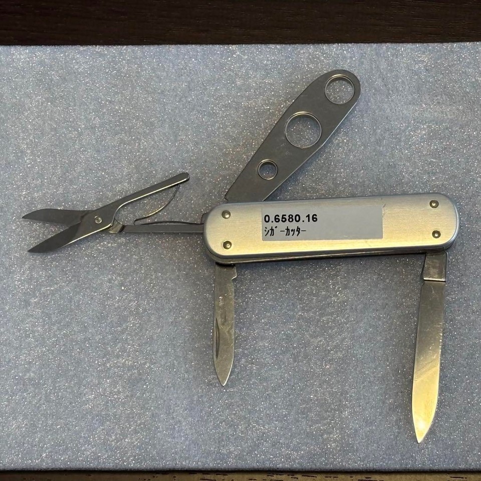 Victorinox Swiss Army Knife Cigar Cutter Punch 0.6580.16 Silver with ...