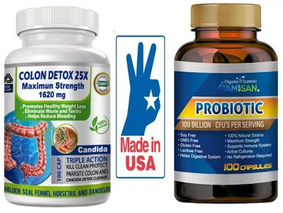 Colon Cleanse Program with Probiotics, Easy & Gentle, Complete Gut ...