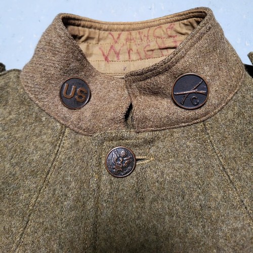 WW1 US ARMY TUNIC Jacket Pin 27th Infantry Regimental Sergeant Air ...