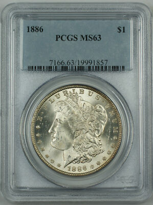 PCGS MS-63 Morgan Silver Dollar BU Coin | eBay