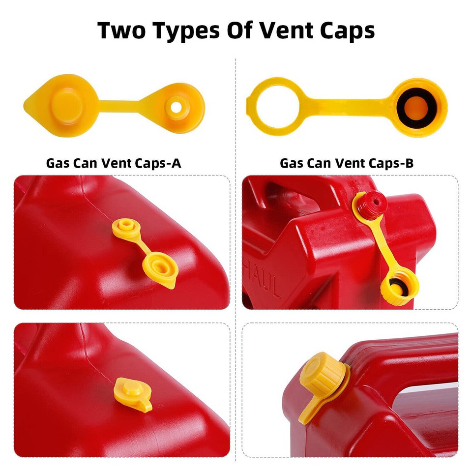 5X Replacement Gas Can Spout Nozzle Vent Kit for Plastic Gas Cans Old ...