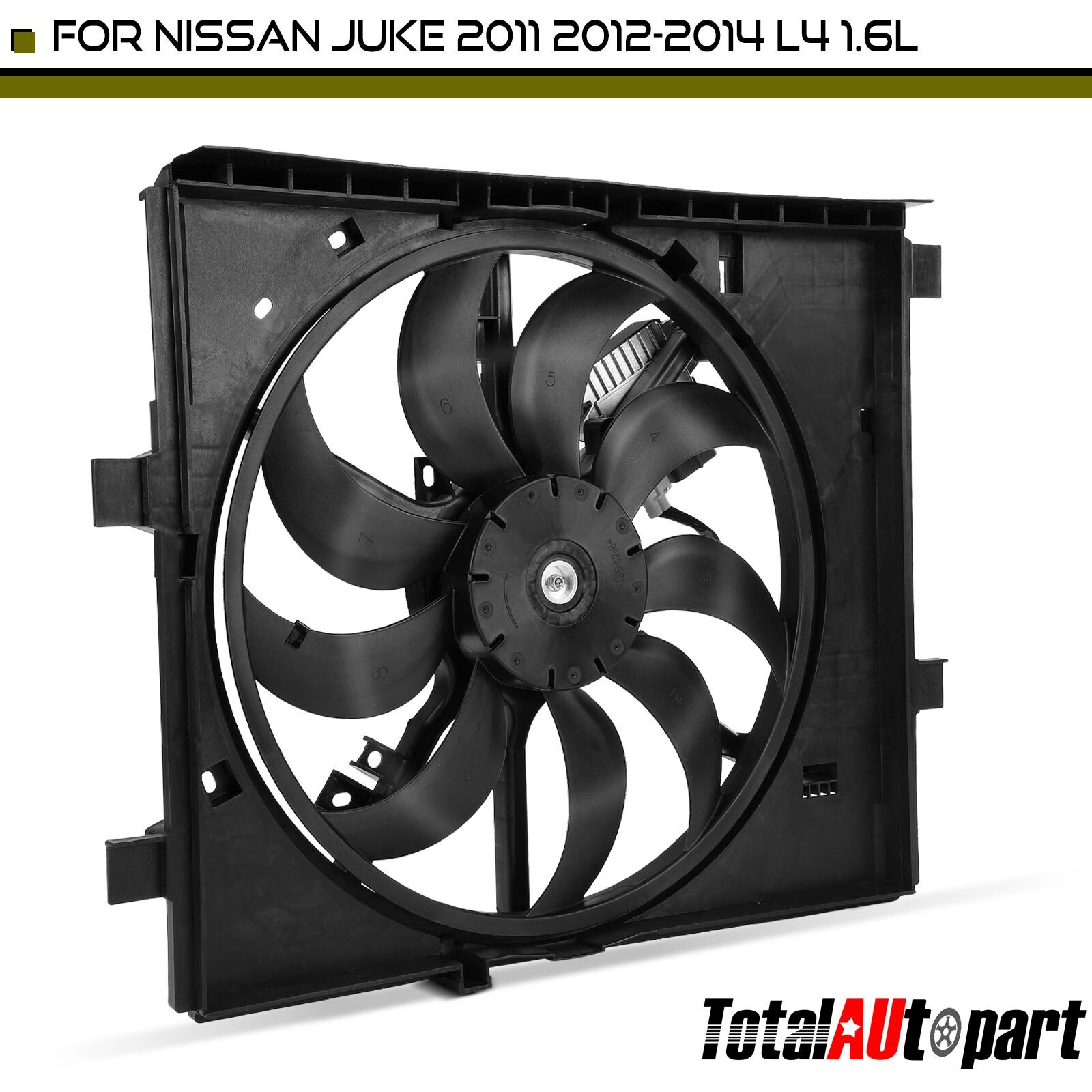 New Radiator Cooling Fan Assy with Control Module for Nissan Juke 2011 ...