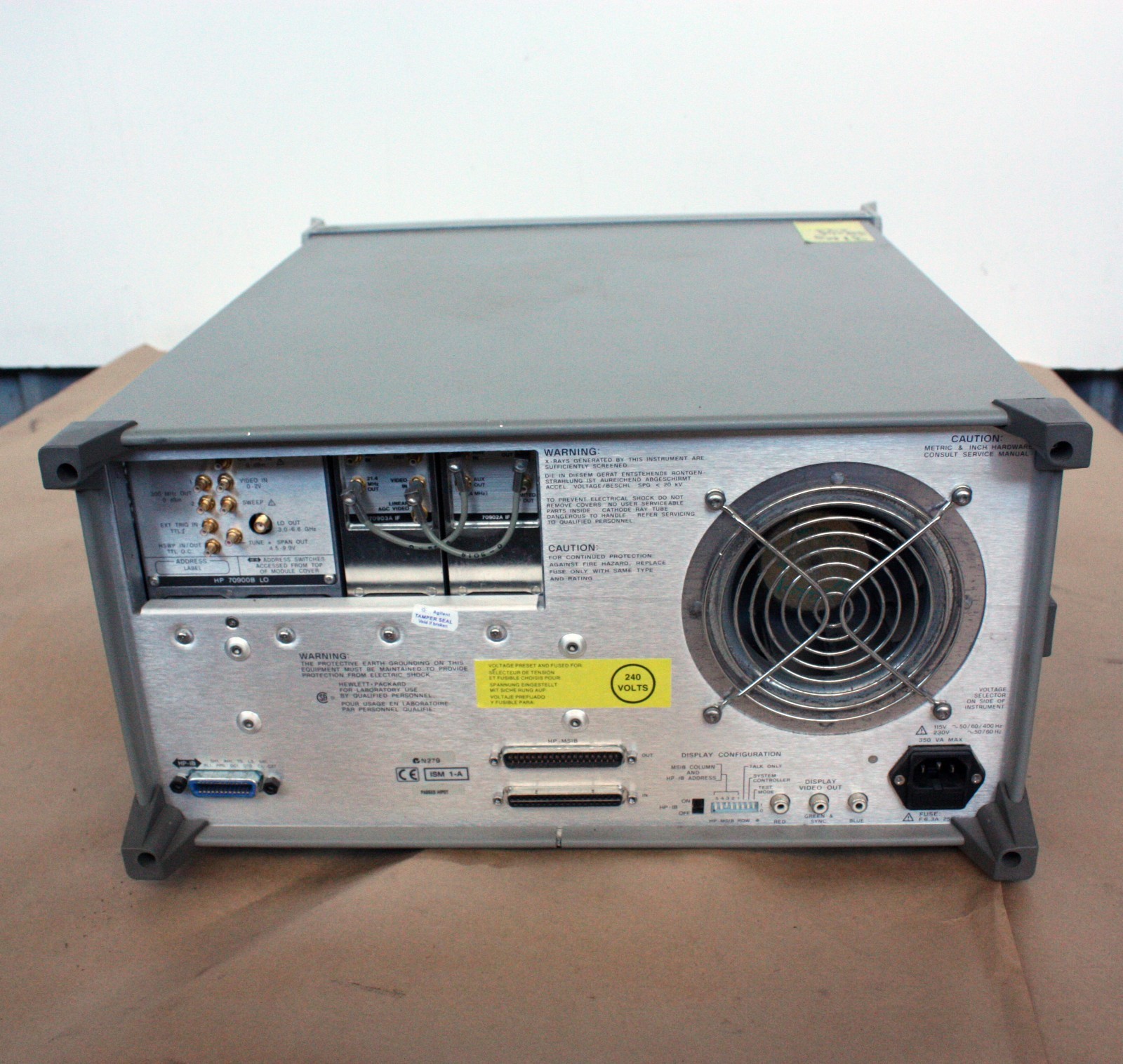 Agilent HP Hewlett Packard 70004A Spectrum Analyzer 70900B opt 512 IF ...
