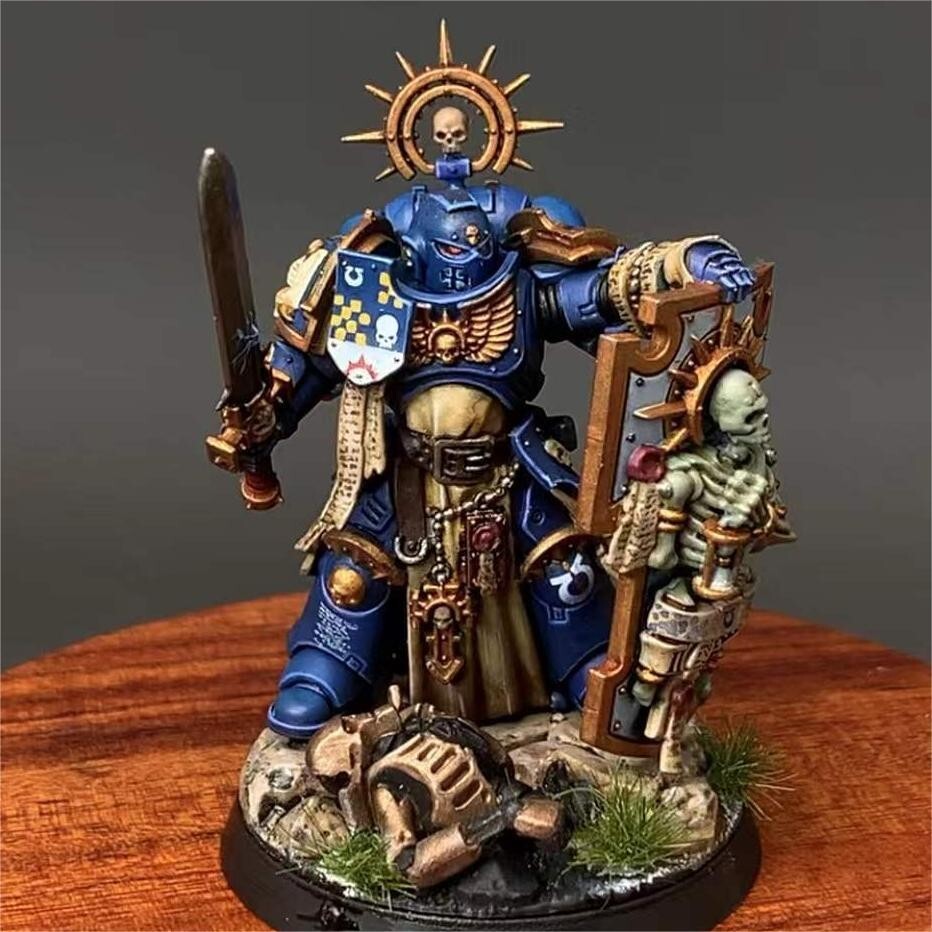 Warhammer 40K Captain With Relic Shield Space Marines Presale Painted Gallery GW | eBay