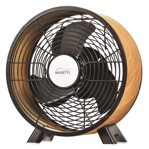 Moretti 8" 20cm Portable Desk Fan Cooling Fan Air Cool Wooden-Look 2 ...