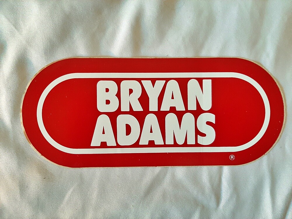 Vintage 101 WRIF Detroit Bryan Adams Bumper Sticker | eBay