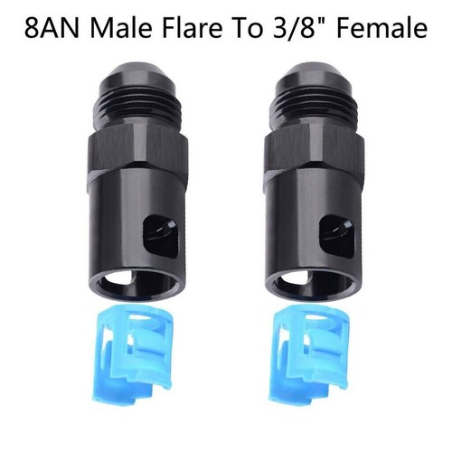 8AN Male to 3/8" SAE Quick-Disconnect Female Push-On EFI Fitting LS LS1 ...