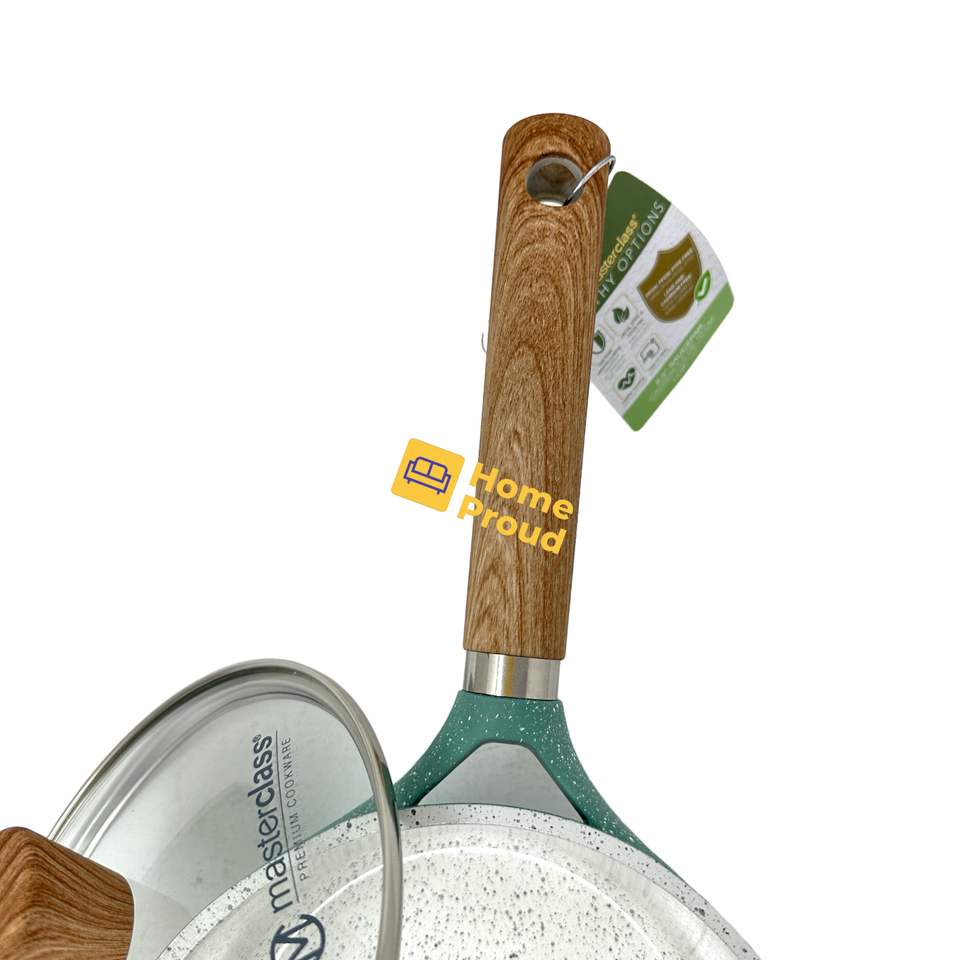 Masterclass Saucepan Casserole With Lid Nonstick Ceramic Coating 6.5 in ...