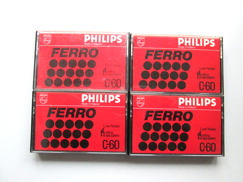lot of 4 PHILIPS FERRO 90 cassette tapes K7 Kassetten model 1978 | eBay