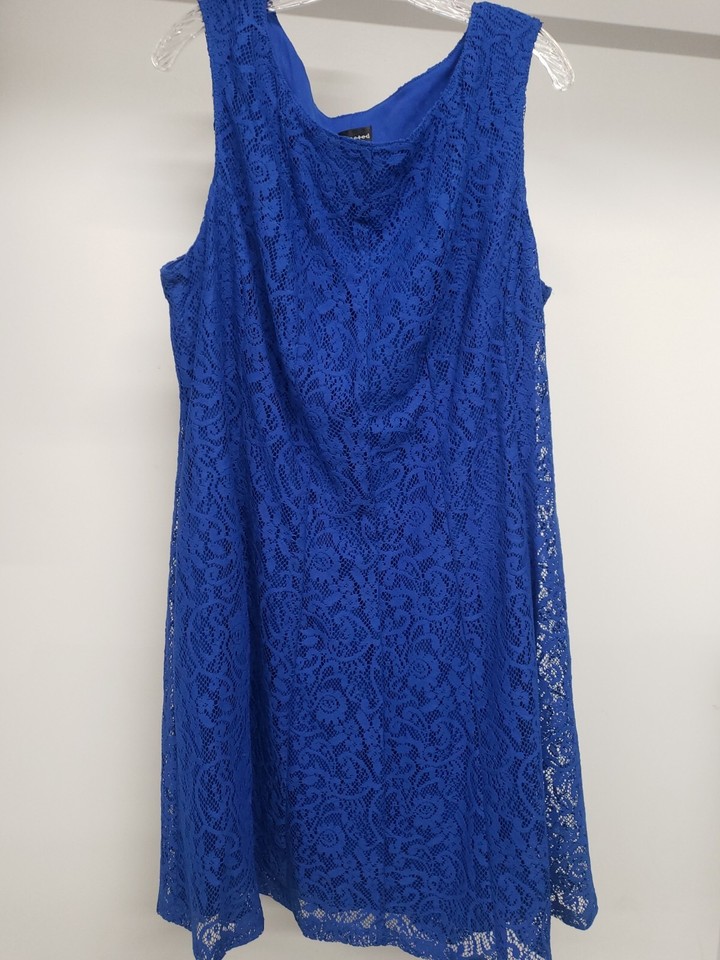 Connected Apparel Women’s Blue Dress 20 W Sleevless Dress | eBay