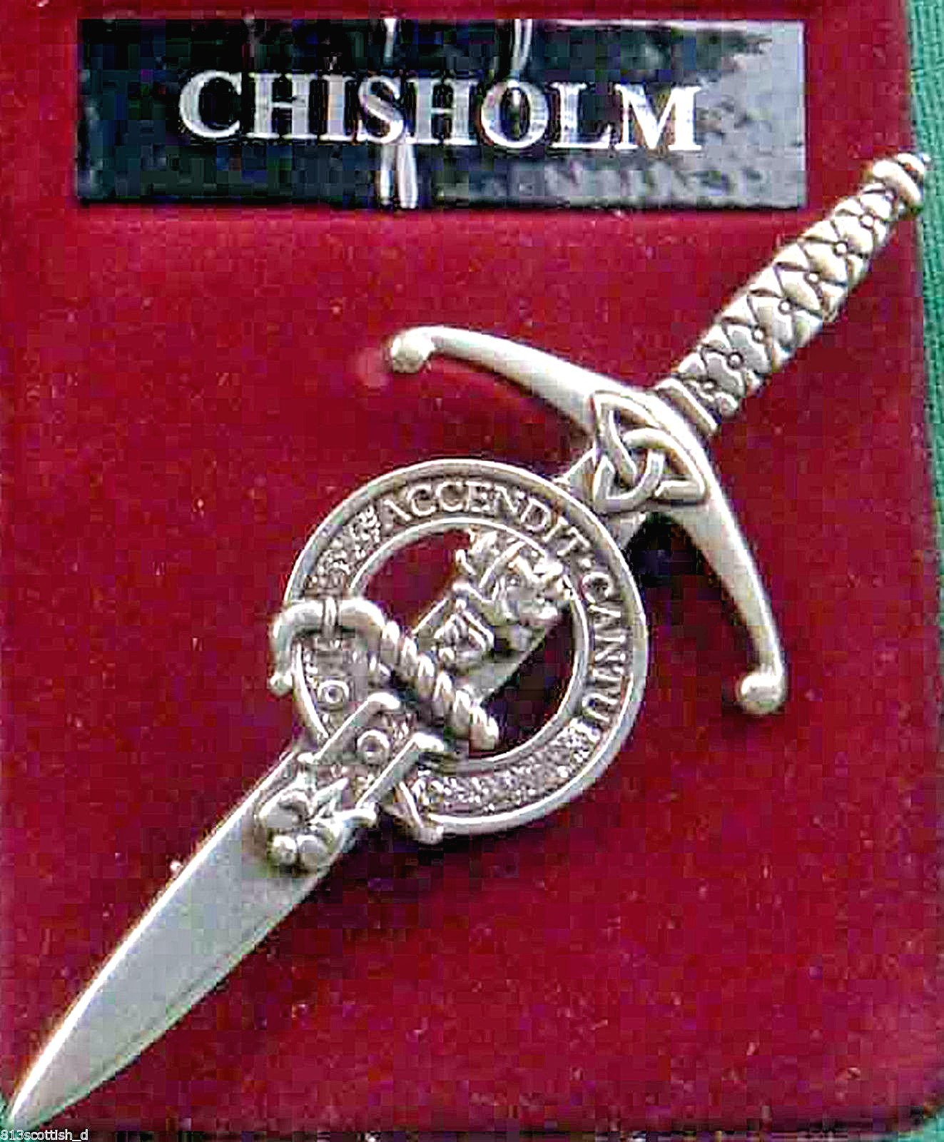 Chisholm Scottish Clan Crest Pewter Badge or Kilt Pin | eBay