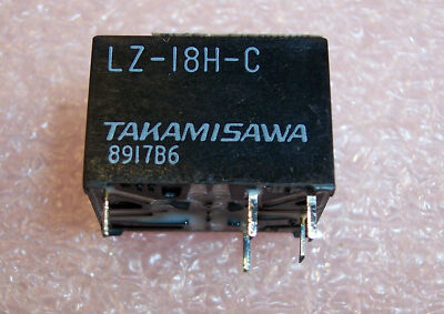 QTY (10) LZ-18H-C TAKAMISAWA 18Vdc POWER RELAYS 1 FORM C SPDT LZ18HC ...