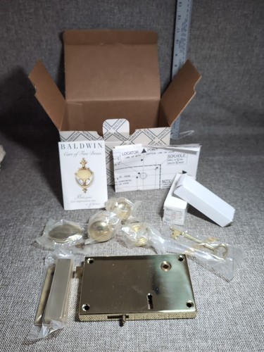 Baldwin Rim Lock Model 5634-030-L Never Used, Polished Brass | eBay