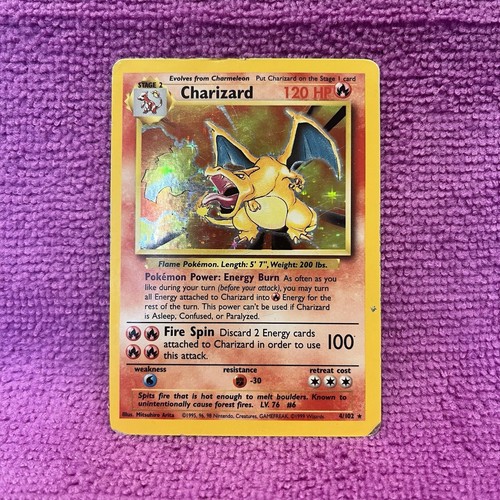 Charizard – Base Set – 4/102 – Moderate Play | eBay