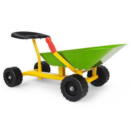 8 Inch Heavy Duty Kids Ride-on Sand Dumper with 4 Wheels-Lime Green ...