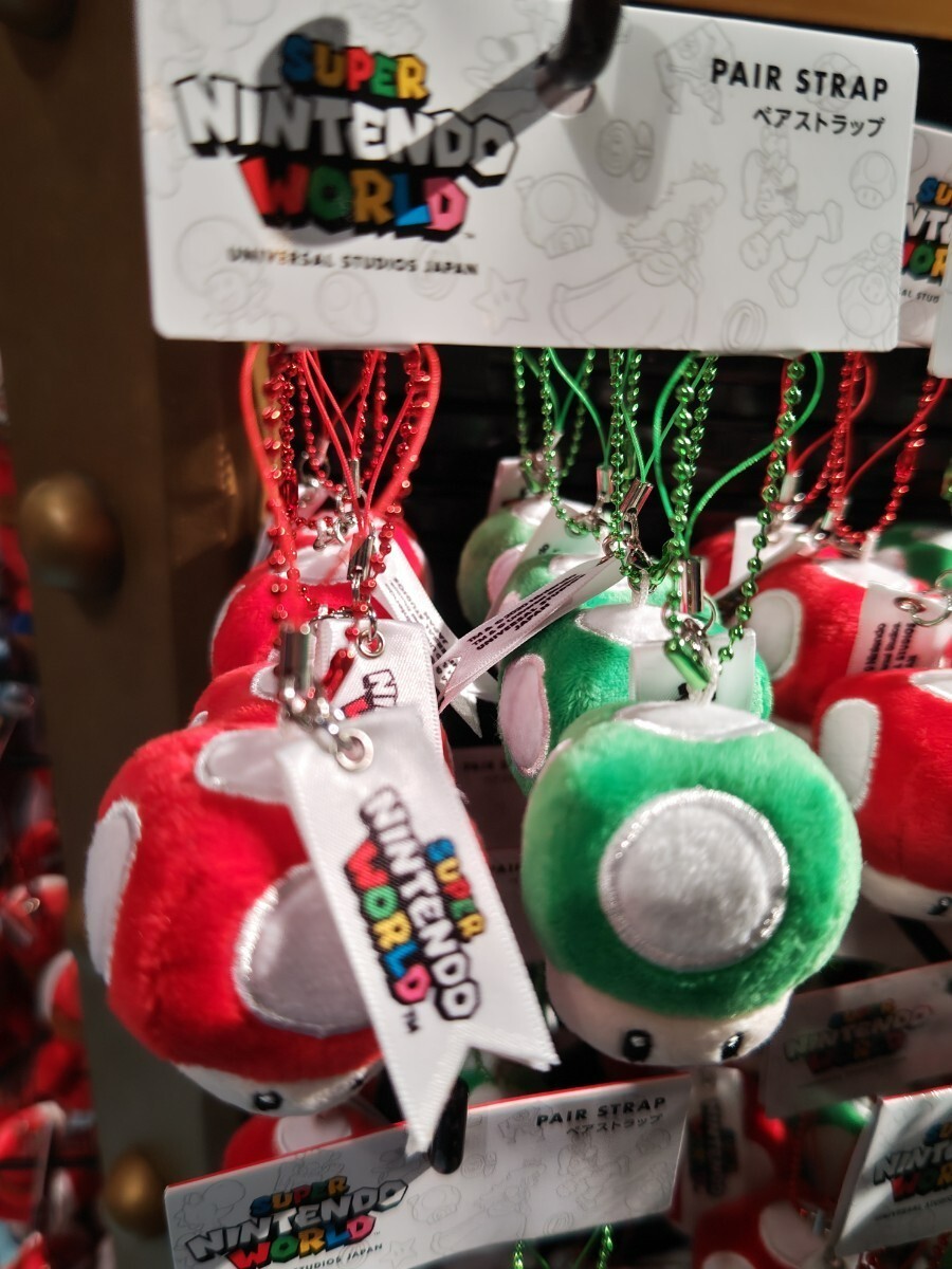 USJ Super Nintendo World Super Mashroom 1UP Mashroom Strap Keychain Toad From JP | eBay