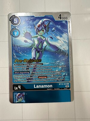 Digimon Tcg Lanamon BT12-024 Across Time Pre-Release Promo Near mint | eBay
