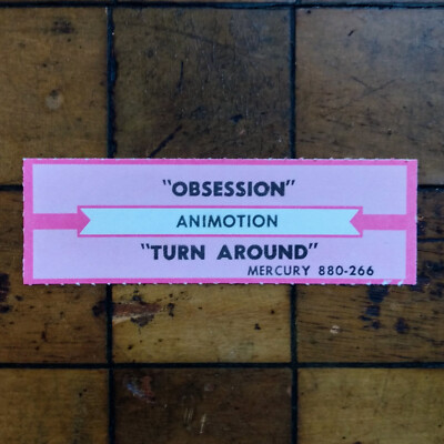 Jukebox Strip: ANIMOTION - Obsession / Turn Around 1984 Pop Totally 80s Synth | eBay