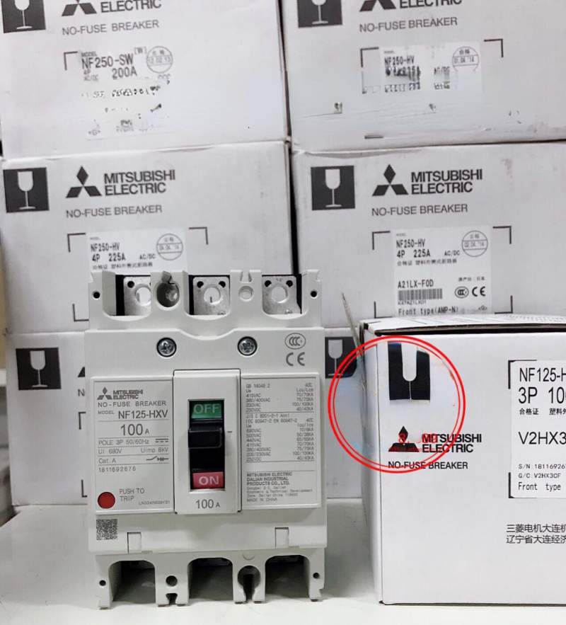 1pcs New Mitsubishi Circuit Breaker NF125-HXV 3P 100A 1110009769 | eBay
