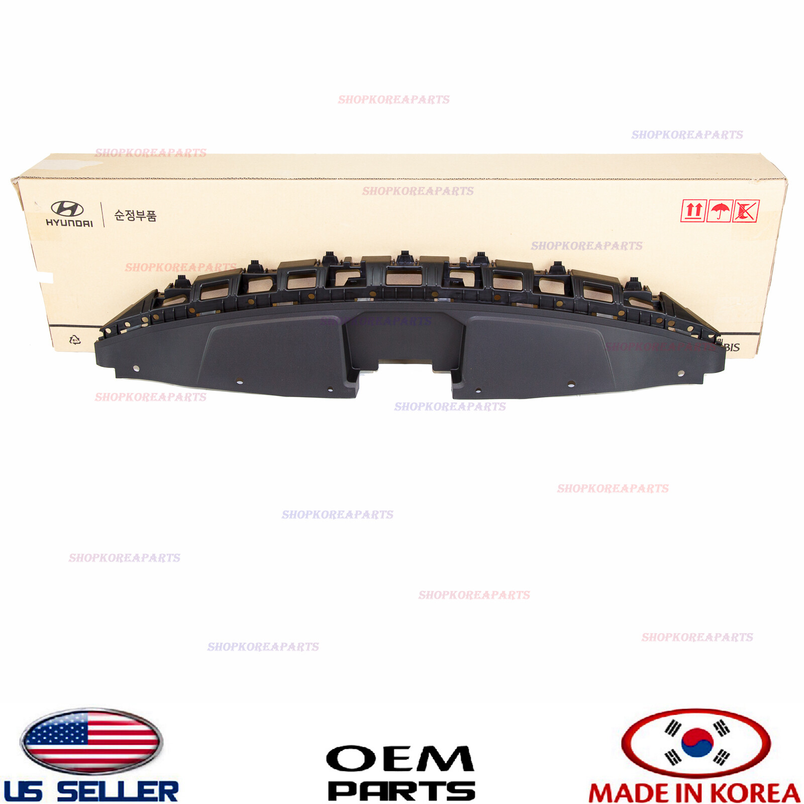 Hyundai OEM 2017 Elantra Front Bumper Grille-closure Panel 86356F3000 ...