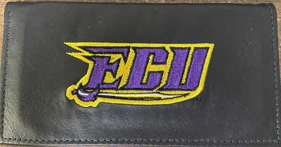 East Carolina Pirates Embroidered leather Checkbook Cover by Rico | eBay