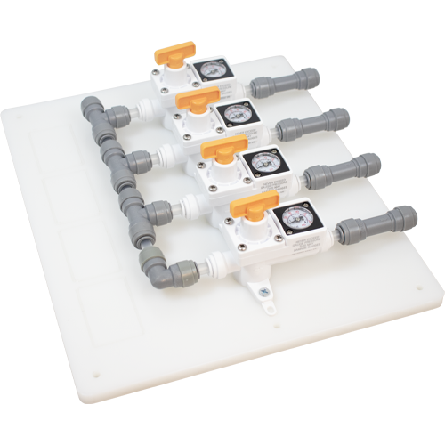 Duotight Draft Regulator Board | Gas Manifold | 4 Way with regulator ...