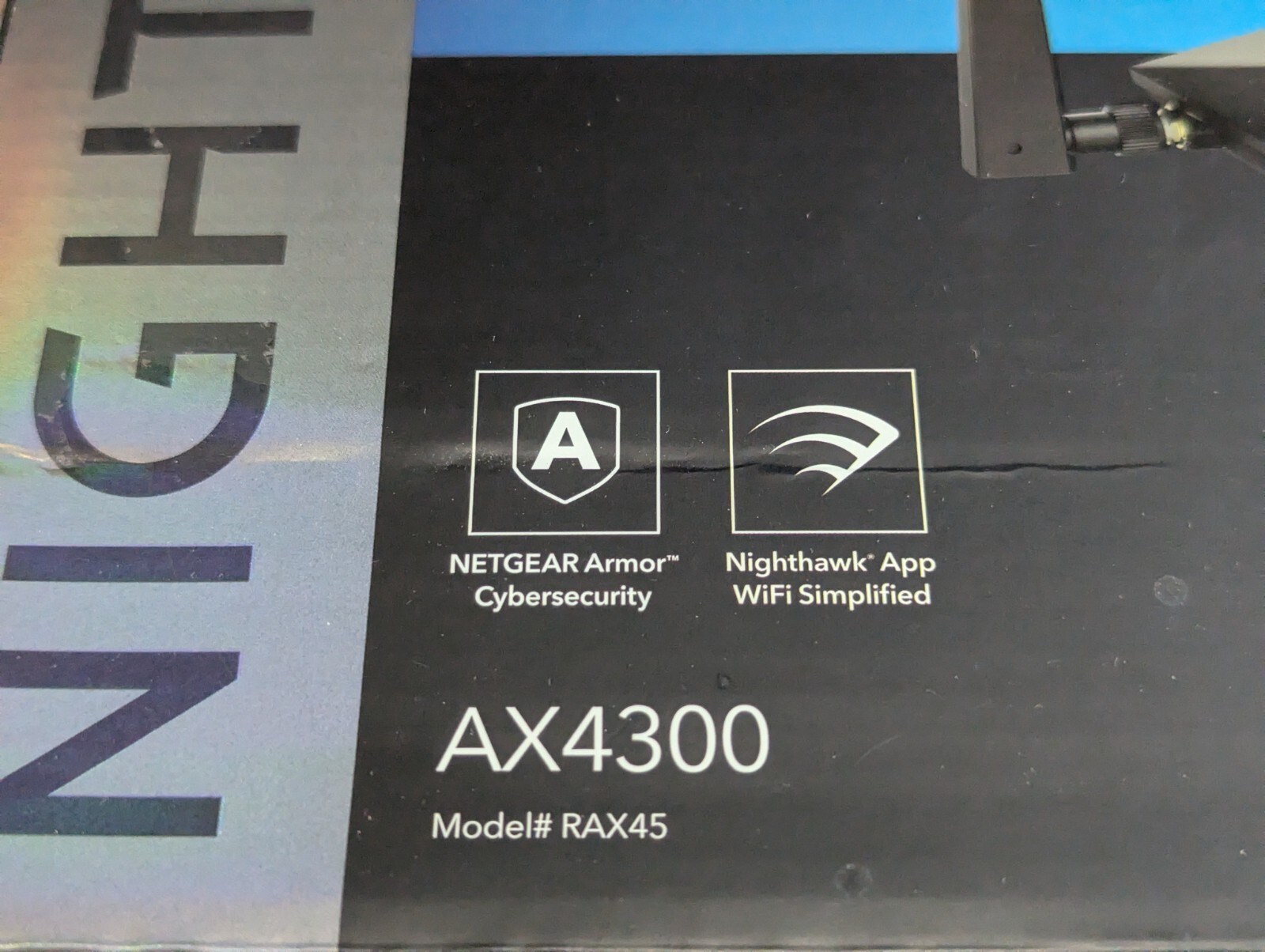 OPEN BOX NETGEAR Nighthawk AX6 6-Stream AX4300 Wi-Fi Router RAX45 ...