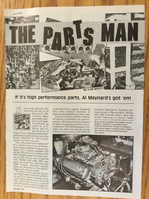 ENG259 Article Engine Al Maynard THE PARTS MAN High Performance Parts ...