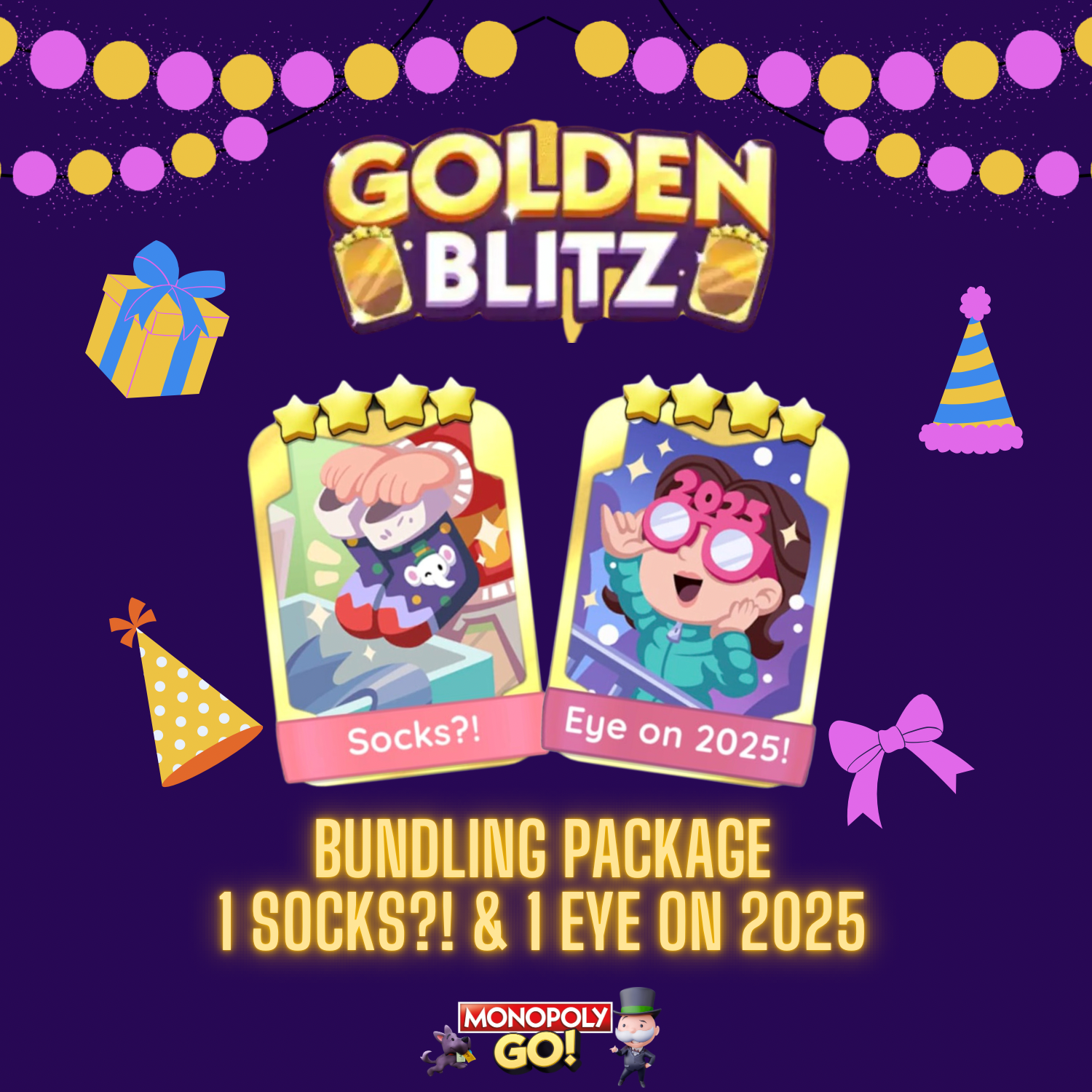 Fast Delivery ⚡️ GOLDEN BLITZ | Bundling Package - Monopoly_GO Event ...