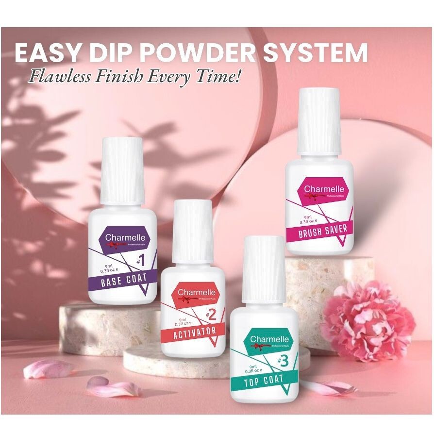 Nail Dipping Powder Set Chunky Glitter & Baby Boomer 7pc DIP SYSTEM ...