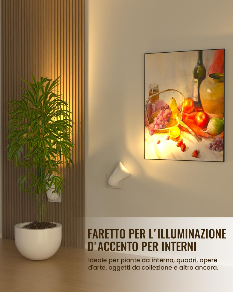 Plug in Wall Light GU10 Faretto Applique Plug in Uplighters Lampade Da ...