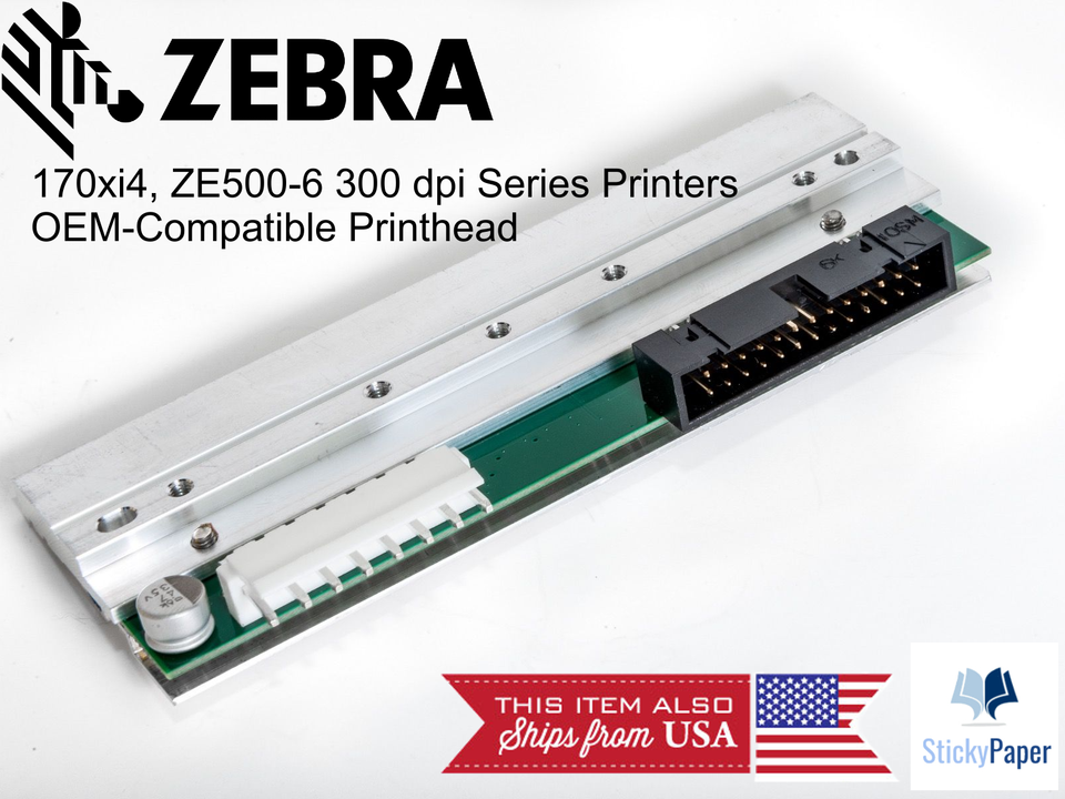 Zebra 170Xi4/ZE500-6 300 dpi Printhead (P1004237) USA Stocked & Shipped ...