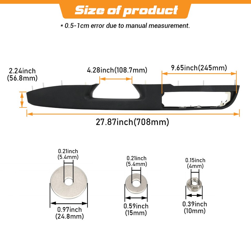 80994 Driver Side Inner Door Pull Handle Armrest Repair For 2010-2014 ...