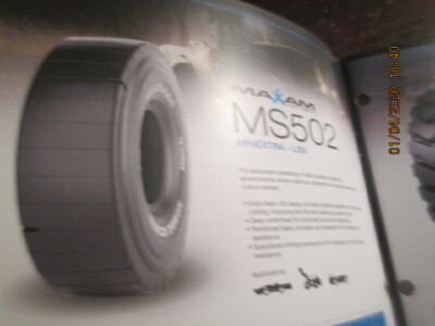 MAXAM Heavy Equipment Backhoe Forklift Tires Catalog Book MS202 MS801 ...