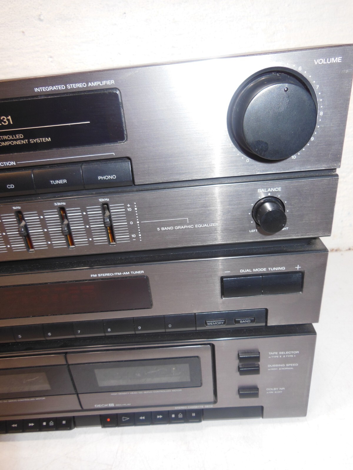 Vintage Sony HST-231 Stereo Component System Tuner - Dual Cassette Not ...