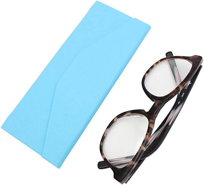 5PCS Magnetic Portable Eyeglasses Glasses Case Boxe Triangular Folding ...