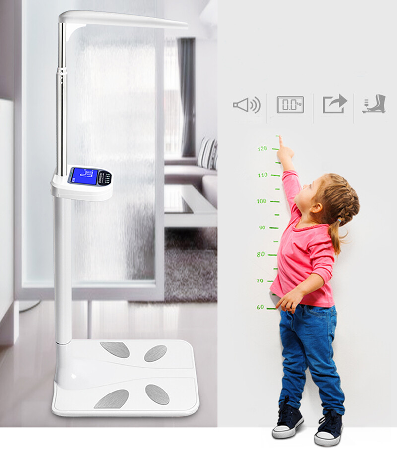 110V Multifunction Physician Medical Body Weight Scale 0-440lb Capacity ...