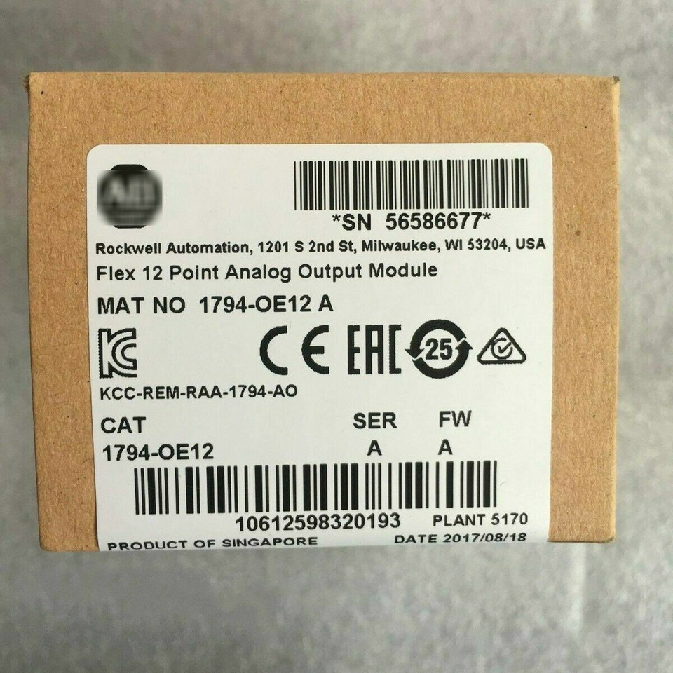 AB 1794-OE12 Allen-Bradley 1794OE12 Flex 12 Point Analog Output Module ...